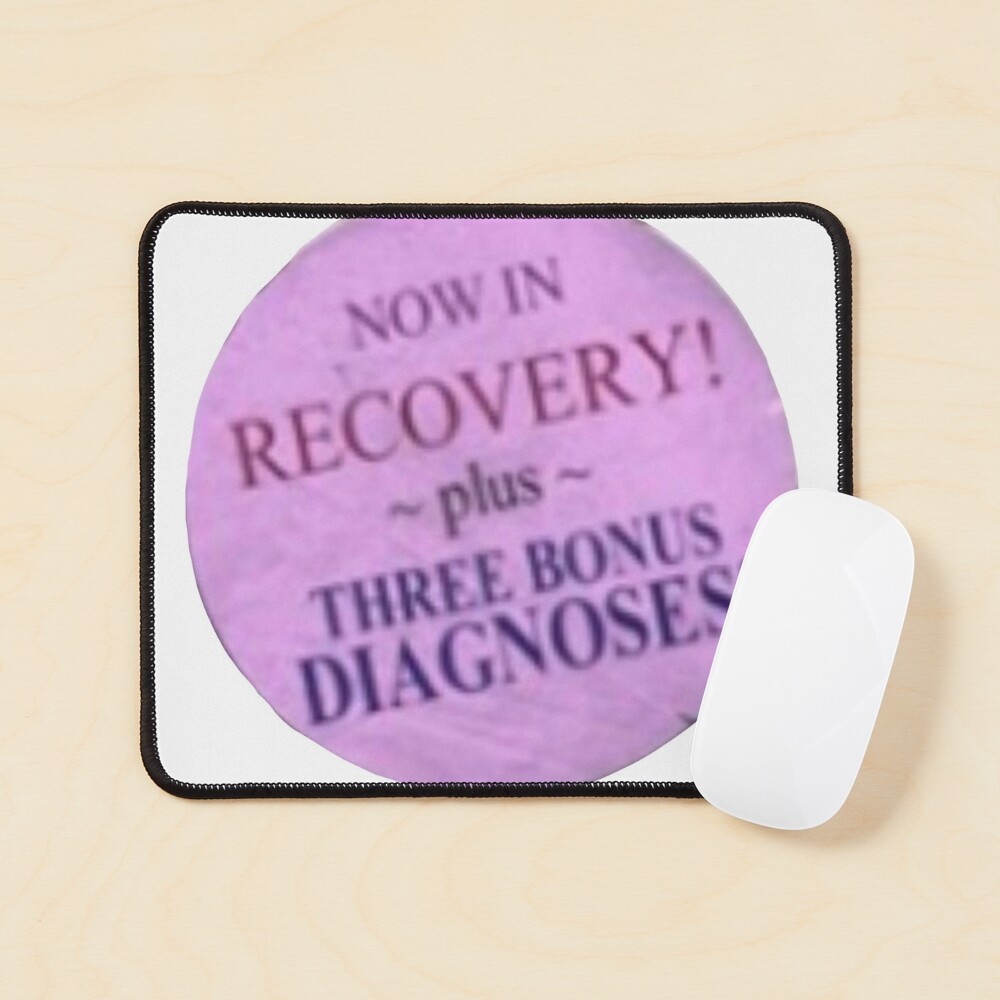 "Now in Recovery!" Sticker for Sale by razmewtin | Redbubble