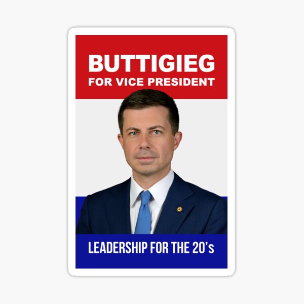 "Pete Buttigieg for Kamala Harris' VP - Iconic Design" Sticker for Sale ...