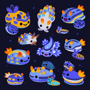 "Blue sea slug" Sticker for Sale by pikaole | Redbubble