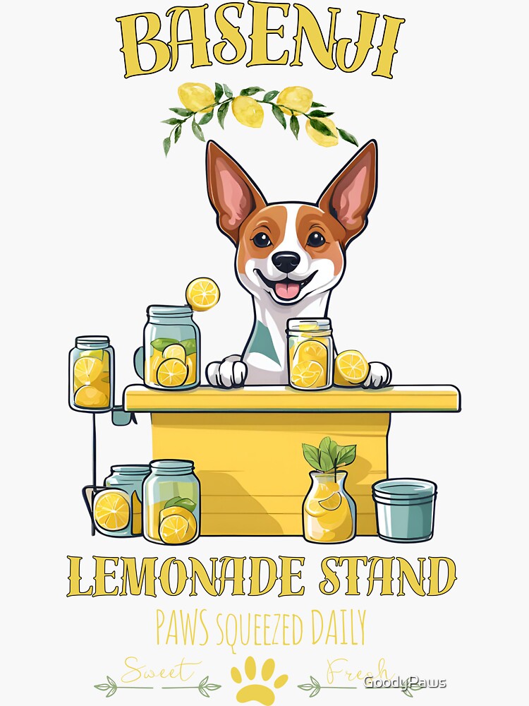 "Coquette Aesthetic Dog Lemonade Stand paws squeezed daily sweet and ...