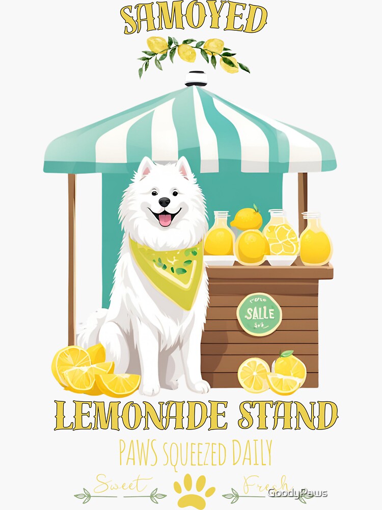 "Coquette Aesthetic Dog Lemonade Stand paws squeezed daily sweet and ...