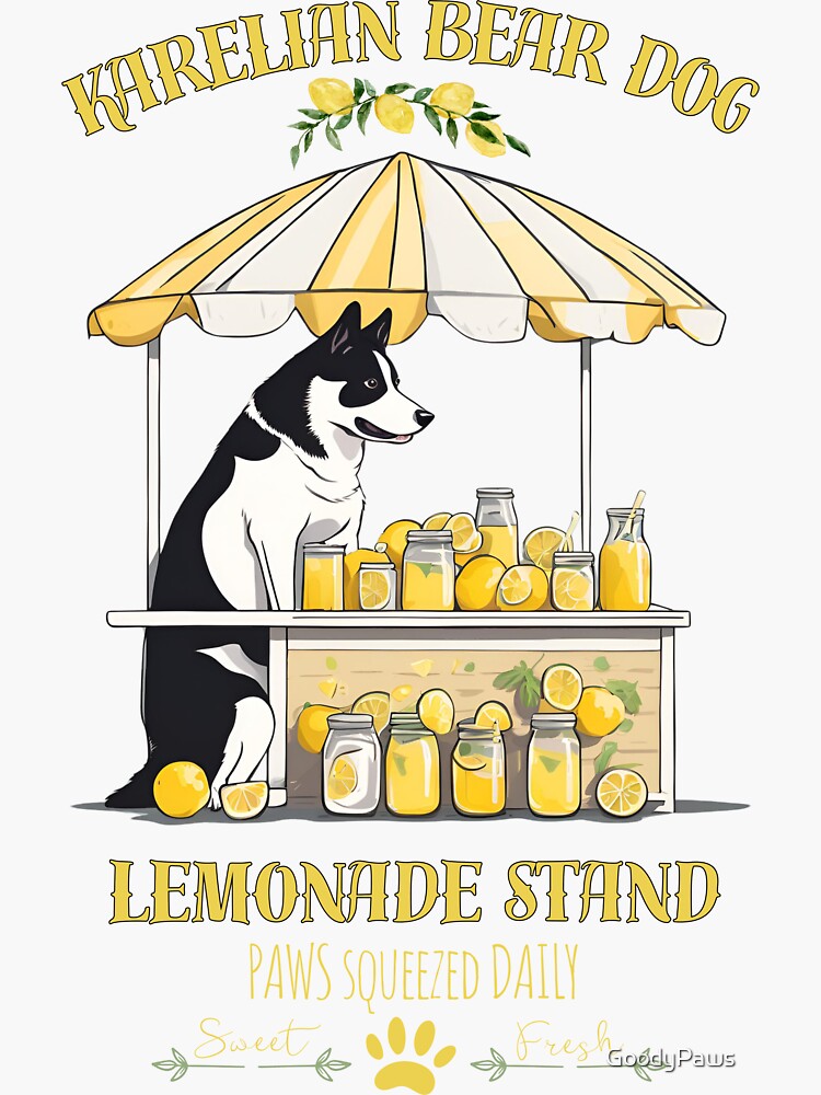 "Coquette Aesthetic Dog Lemonade Stand paws squeezed daily sweet and ...