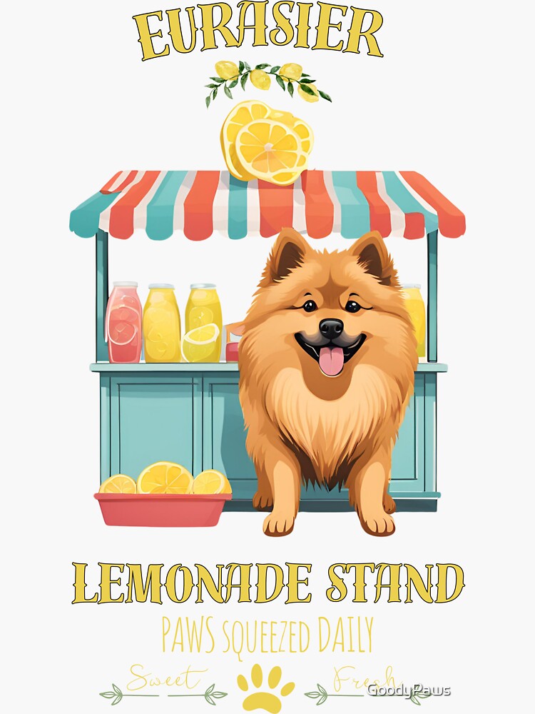 "Coquette Aesthetic Dog Lemonade Stand paws squeezed daily sweet and ...