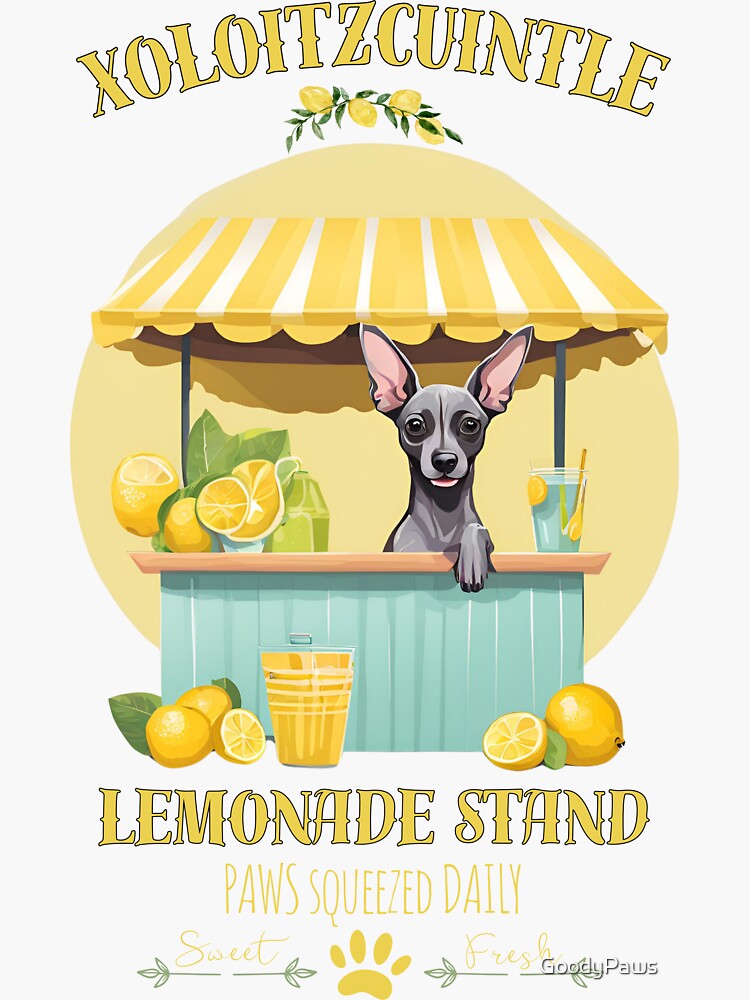 "Coquette Aesthetic Dog Lemonade Stand paws squeezed daily sweet and ...