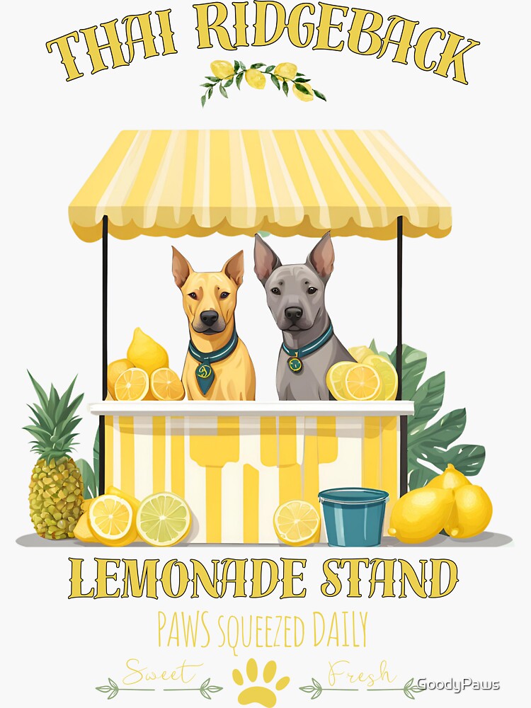 "Coquette Aesthetic Dog Lemonade Stand paws squeezed daily sweet and ...
