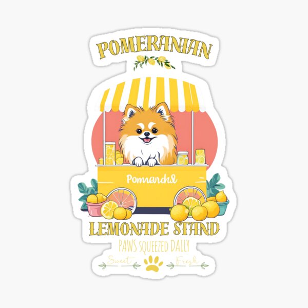 "Coquette Aesthetic Dog Lemonade Stand paws squeezed daily sweet and ...