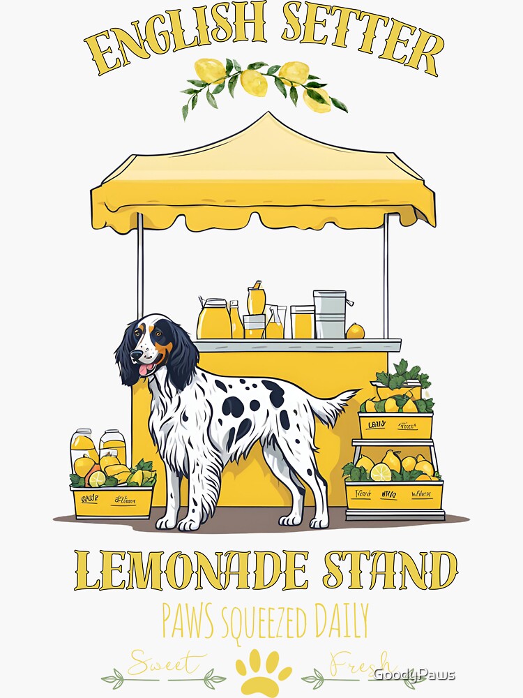 "Coquette Aesthetic Dog Lemonade Stand paws squeezed daily sweet and ...