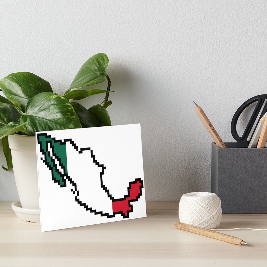 Lámina rígida «Bandera del mapa de México de 8 bits» de GraphicBazaar ...