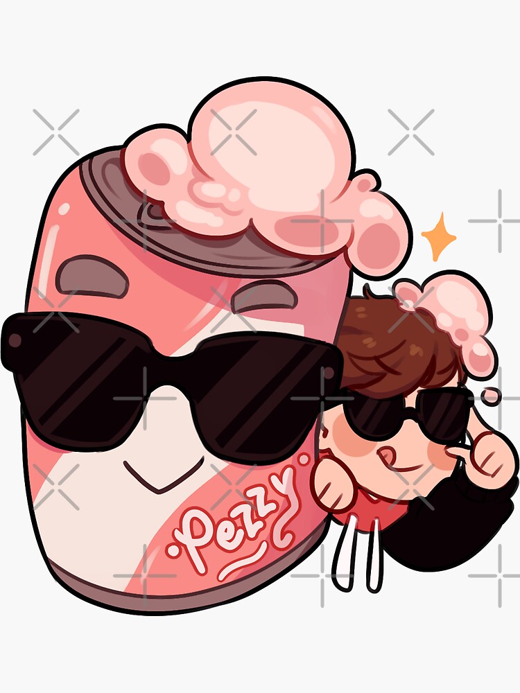 "pezzy sticker" Sticker for Sale by qwoisan | Redbubble