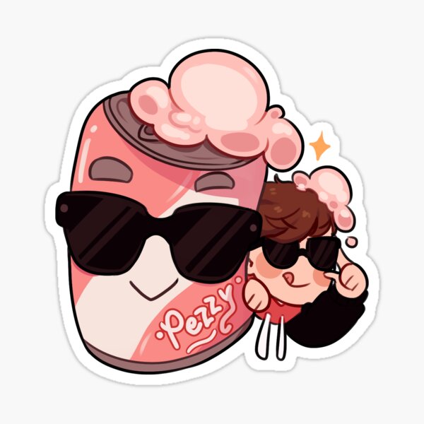"pezzy sticker" Sticker for Sale by qwoisan | Redbubble