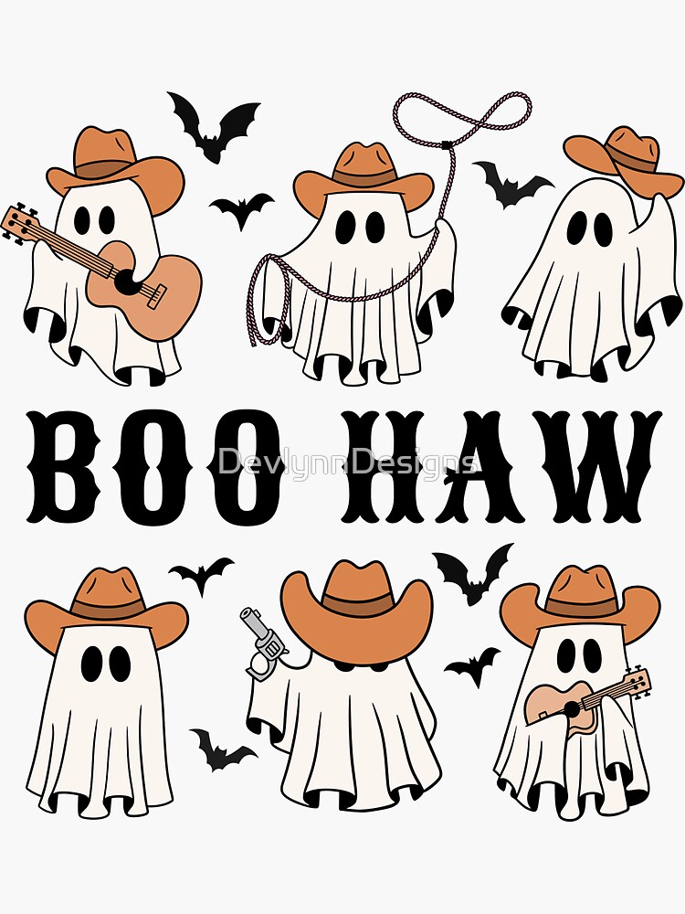 "Halloween Cowboy Ghosts , Western Ghost Howdy Boo Haw , Fun Halloween ...
