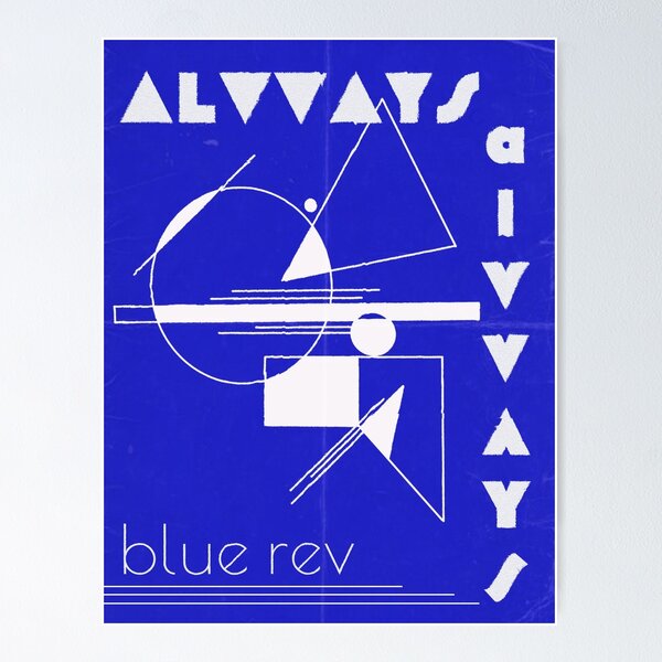 "Alvvays Band Blue Rev album abstract poster" Poster for Sale by ...
