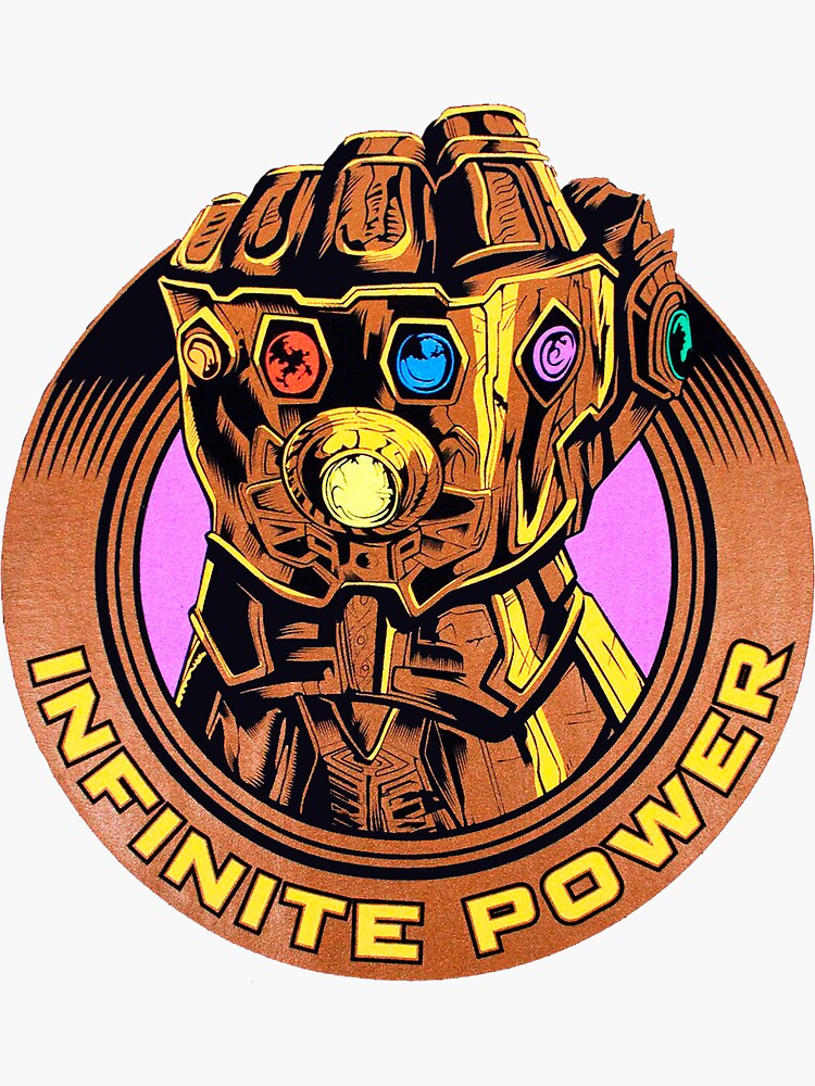 "Infinity Gauntlet" Sticker for Sale by MWalu | Redbubble
