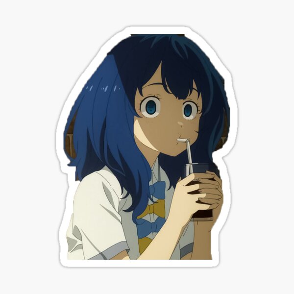 "juice time Anna Yanami" Sticker for Sale by ReynMarilyne | Redbubble