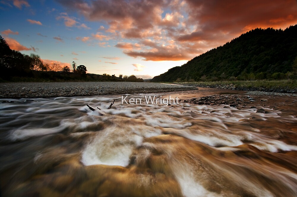 "Wide Stream Rouge" by Ken Wright | Redbubble