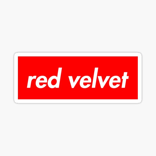 "red velvet " Sticker for Sale by thejessl | Redbubble