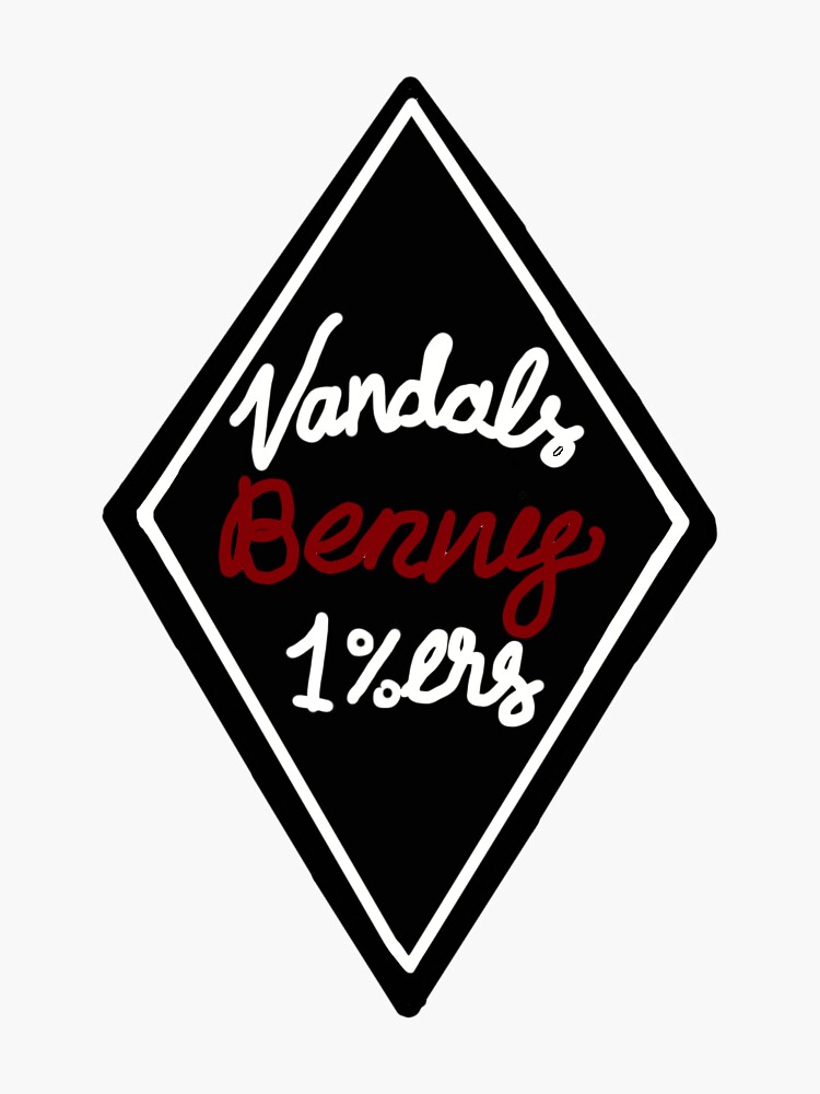 "The Bikeriders Benny Vandals Patch" Sticker for Sale by laurenc97 | Redbubble