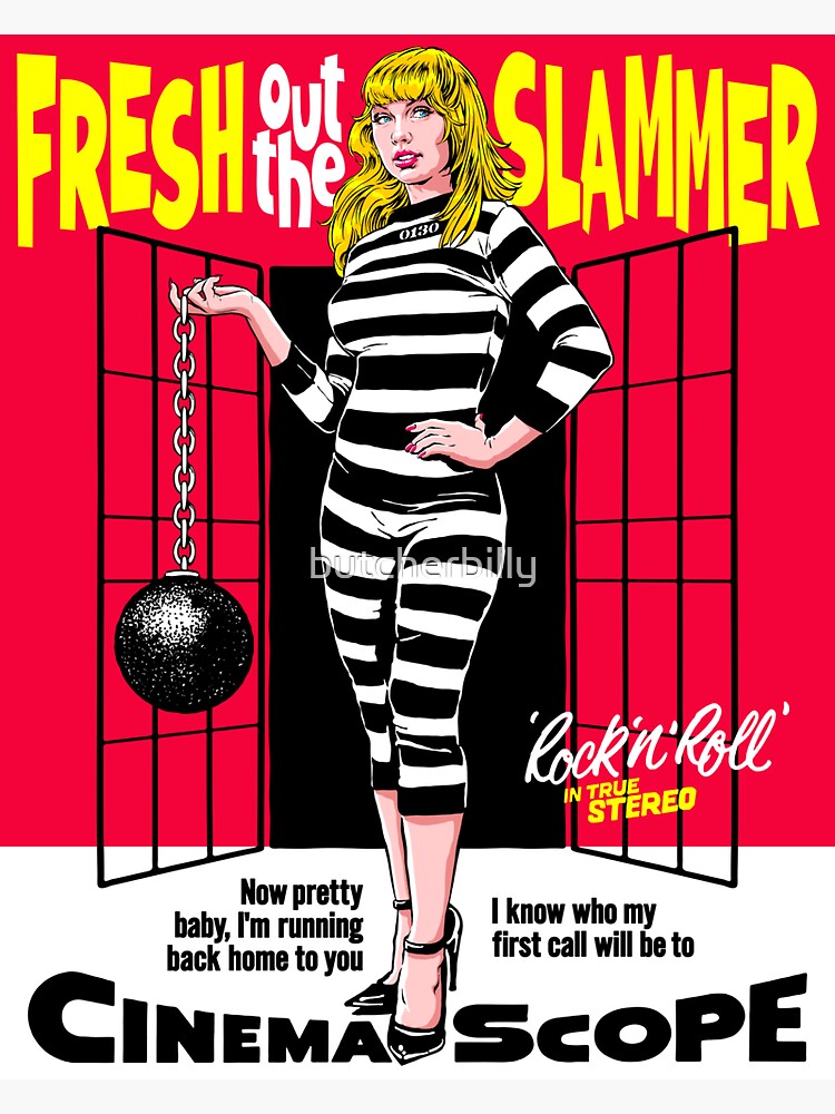 "The Slammer" Sticker for Sale by butcherbilly | Redbubble