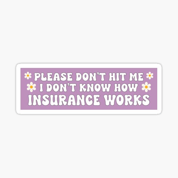 "Please Don't Hit Me I Don't Know How Car Insurance Works Funny Meme ...