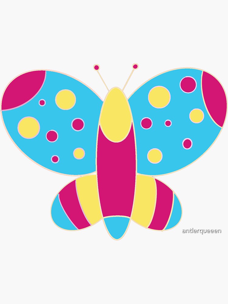 "Pansexual Butterfly Subtle Pride Flag" Sticker for Sale by ...