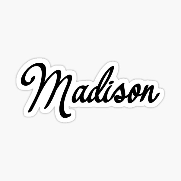 Madison Name Cute Stickers | Redbubble