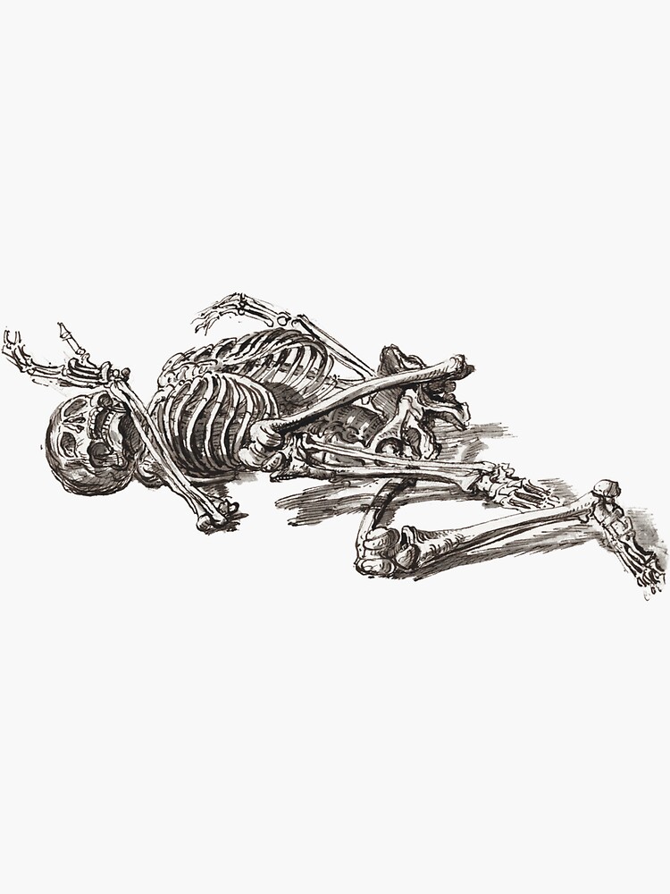 "Vintage Skeleton Art, Drama, Symbols of Death, Skeleton Drawing ...