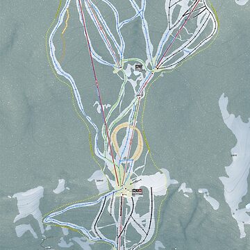 "June Mountain Resort Trail Map" Poster for Sale by mapsynergy | Redbubble