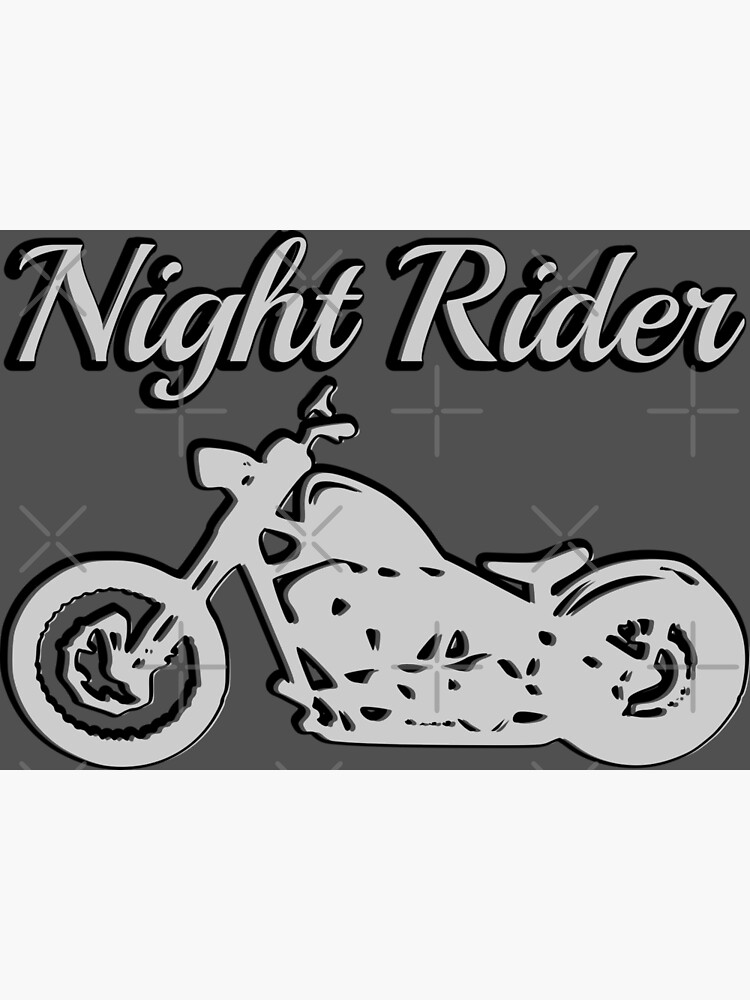 "Night Rider" Poster by Edxgar | Redbubble