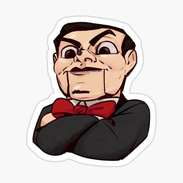 "Crossed arms! Movie!Slappy design!" Sticker for Sale by GloomyTeethArt ...