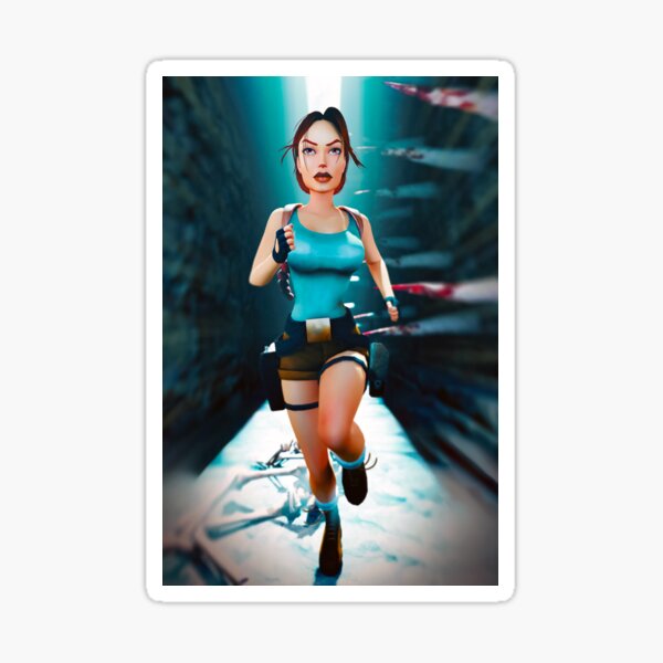 "Lara Croft 29/31" Sticker for Sale by daledrau-rb | Redbubble