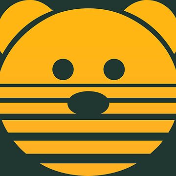 "m20 Bear Logo Yellow Vapor Fade" Sticker for Sale by Ted Balmer ...