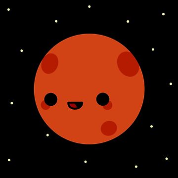 "Cute mars and stars" Sticker for Sale by peppermintpopuk | Redbubble