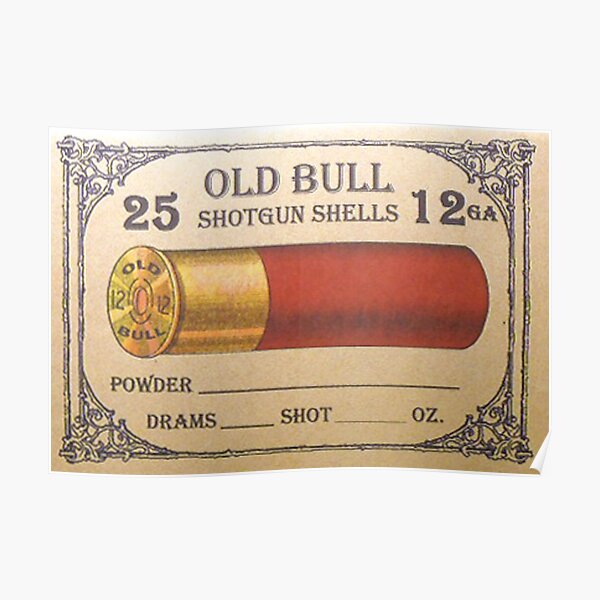 "Vintage Shotgun Shell Box Art" Poster for Sale by SlopFlop | Redbubble