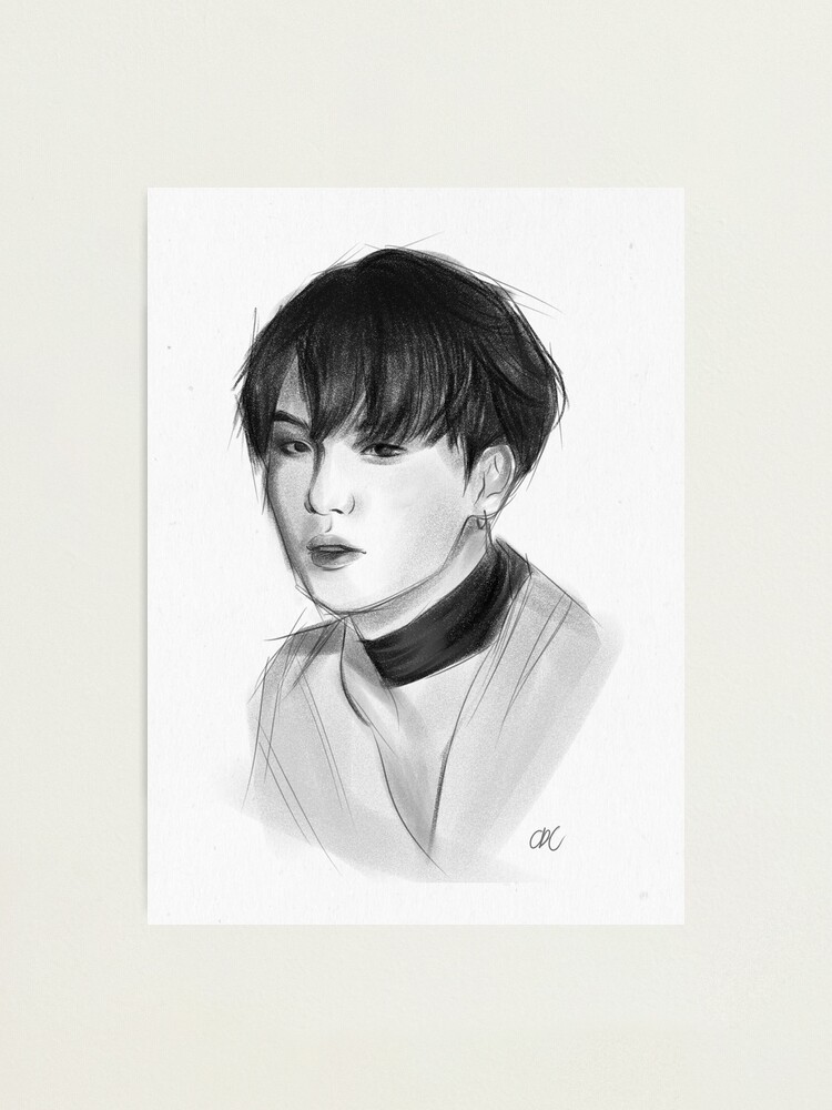 "Suga digital sketch" Photographic Print by Carolinedc | Redbubble