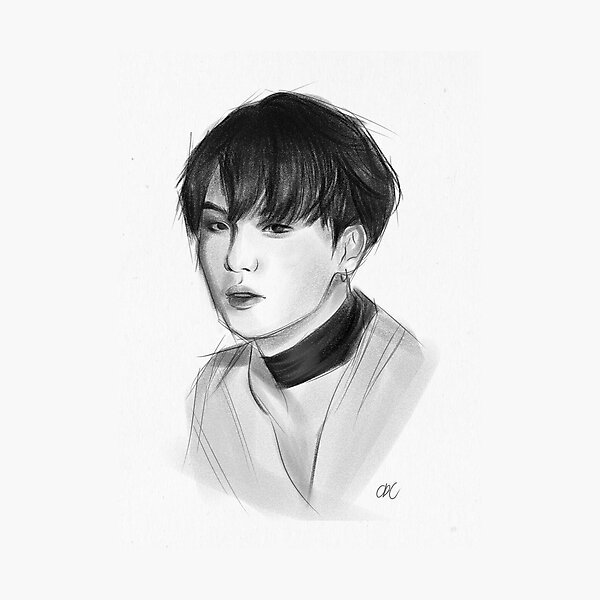 "Suga digital sketch" Photographic Print by Carolinedc | Redbubble