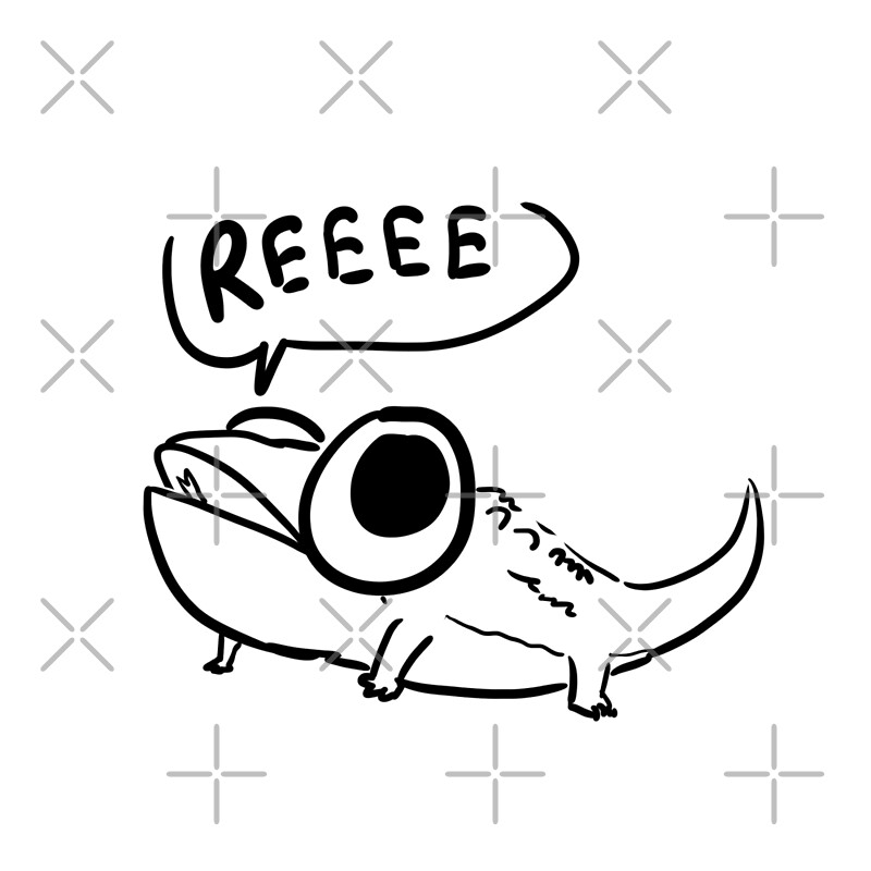 "REEEE LIZARD " by TheHALOWORKSHOP | Redbubble