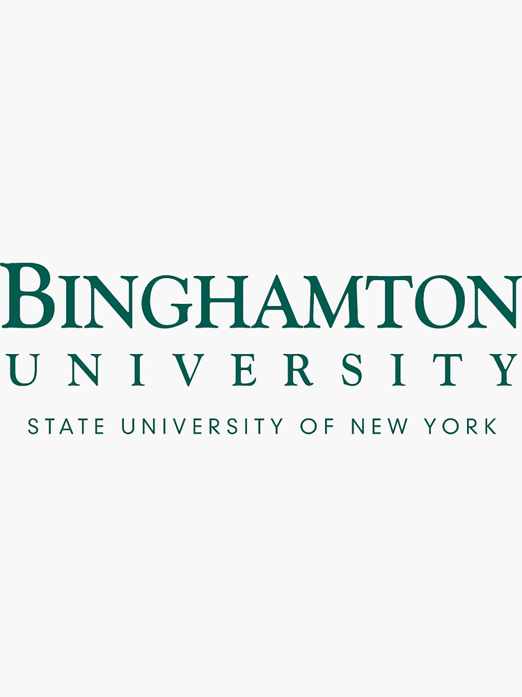 "Binghamton University" Sticker for Sale by clelkin | Redbubble