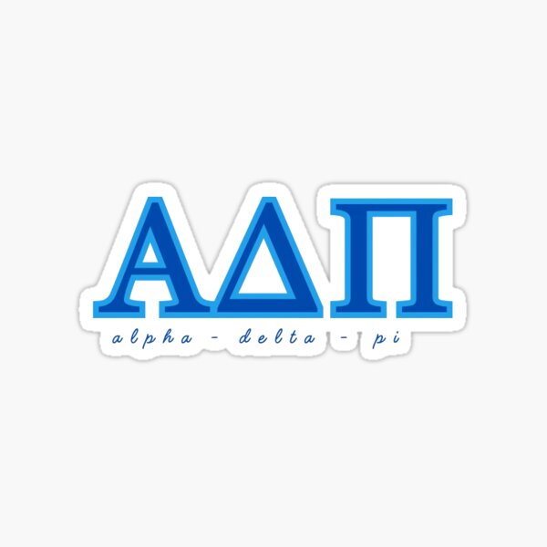"Alpha Delta Pi" Sticker for Sale by ella1505 | Redbubble
