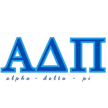 "Alpha Delta Pi" Sticker for Sale by ella1505 | Redbubble