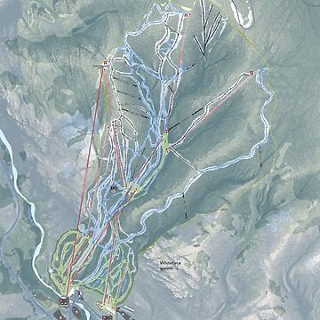 "Whiteface Mountain Resort Trail Map" Poster for Sale by mapsynergy ...