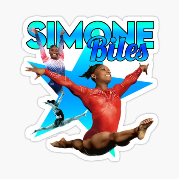 "the goat simone biles" Sticker for Sale by DRAWVERSE | Redbubble