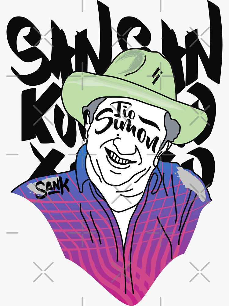 "Uncle Simon" Sticker by Sank8 | Redbubble