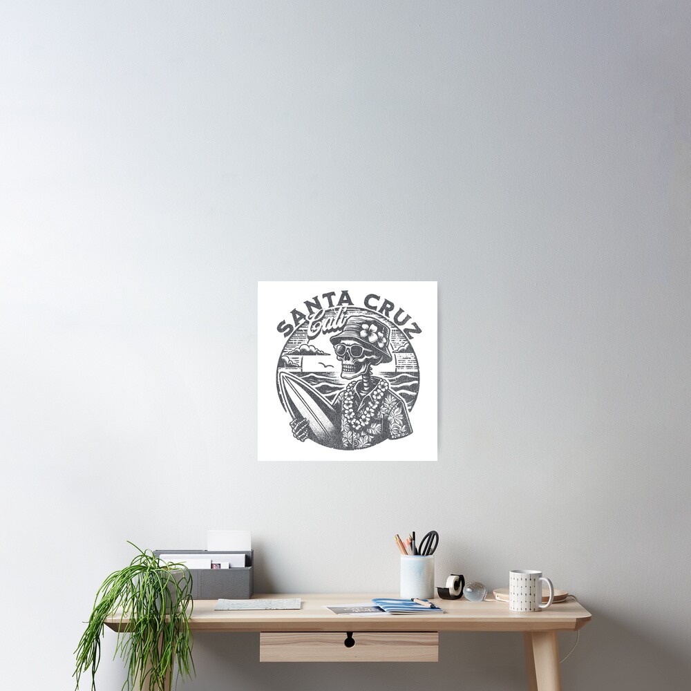 "Santa Cruz California Beach" Sticker for Sale by HellbenderCo | Redbubble