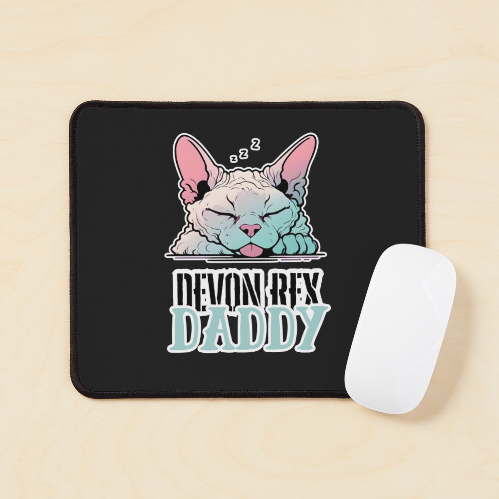 "Devon Rex Daddy" Sticker for Sale by AnnaHalasek | Redbubble