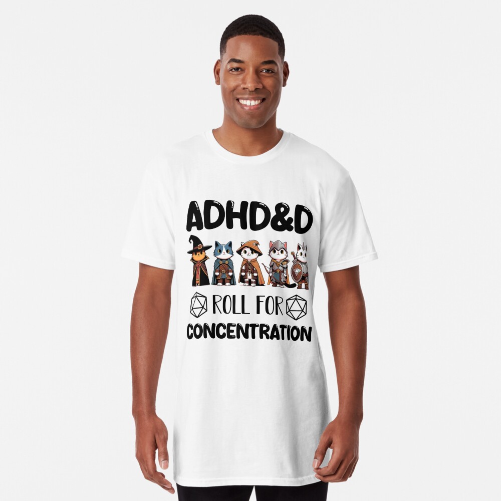 "ADHD&D Roll for Concentration" Sticker for Sale by PictoParade | Redbubble