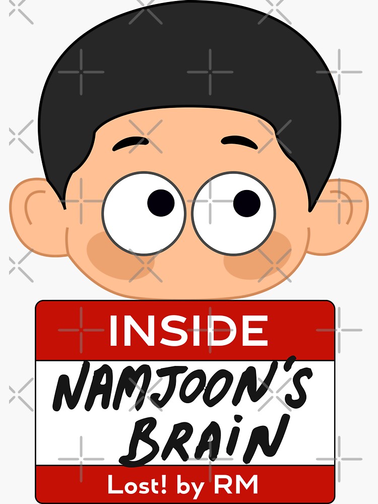 "Inside Namjoon's Brain" Sticker by wish-op13 | Redbubble