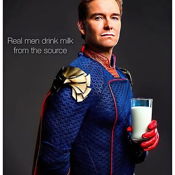 "Homelander Real Men Drink Milk" Essential T-Shirt for Sale by ...