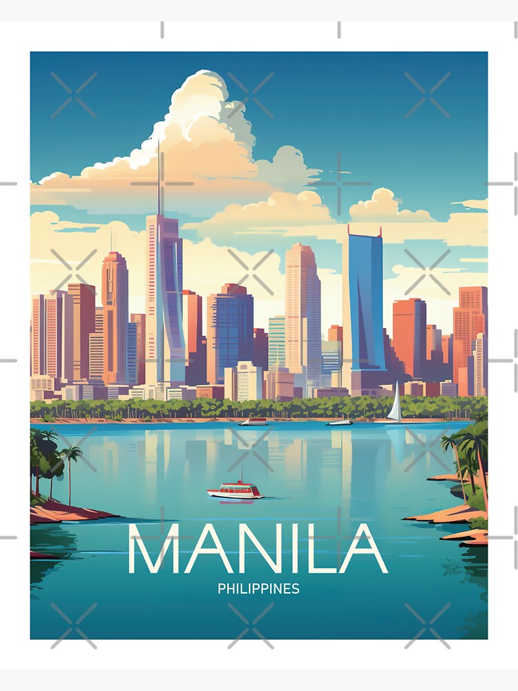 "MANILA" Sticker for Sale by MarkedArtPrints | Redbubble