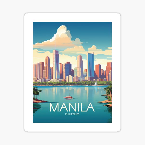 "MANILA" Sticker for Sale by MarkedArtPrints | Redbubble