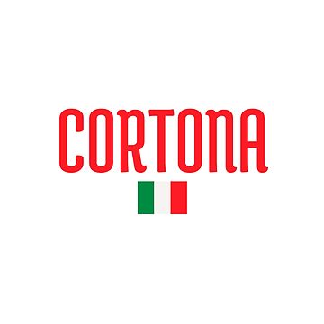 "CORTONA Italy" Sticker for Sale by BjornLundstrom | Redbubble